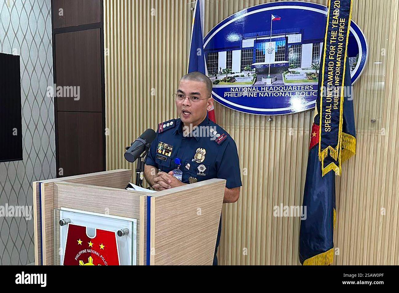 Philippines Police Col. Randulf Tuaño, chief public information office ...
