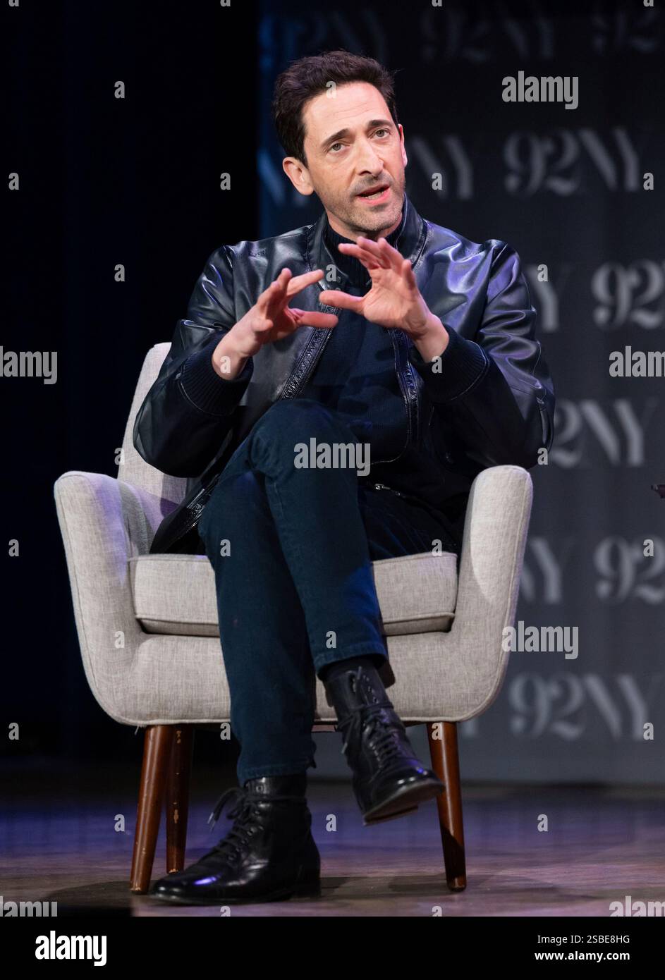 Actor Adrien Brody discusses the film "The Brutalist" at The 92nd ...