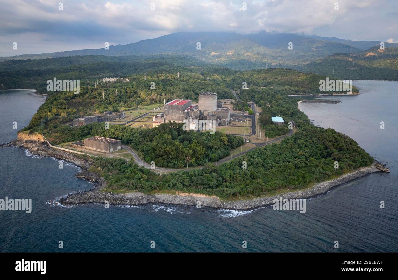 This aerial view on Sunday, Jan. 19, 2025, shows the Bataan Nuclear ...