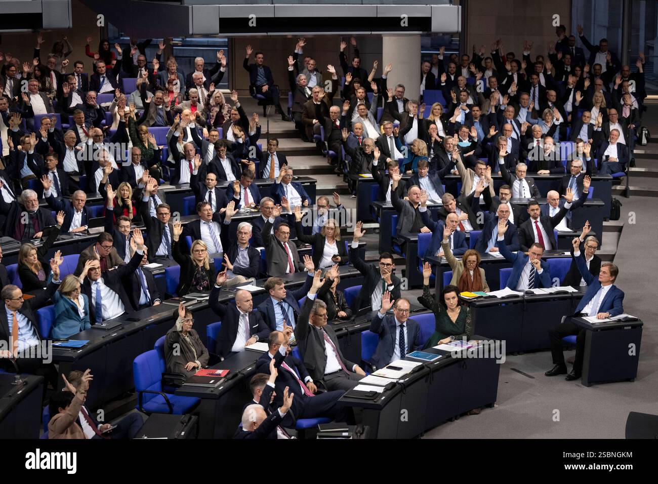 CDU AfD - Bundestag Zustrombegrenzungsgesetz DEU, Deutschland, Germania ...