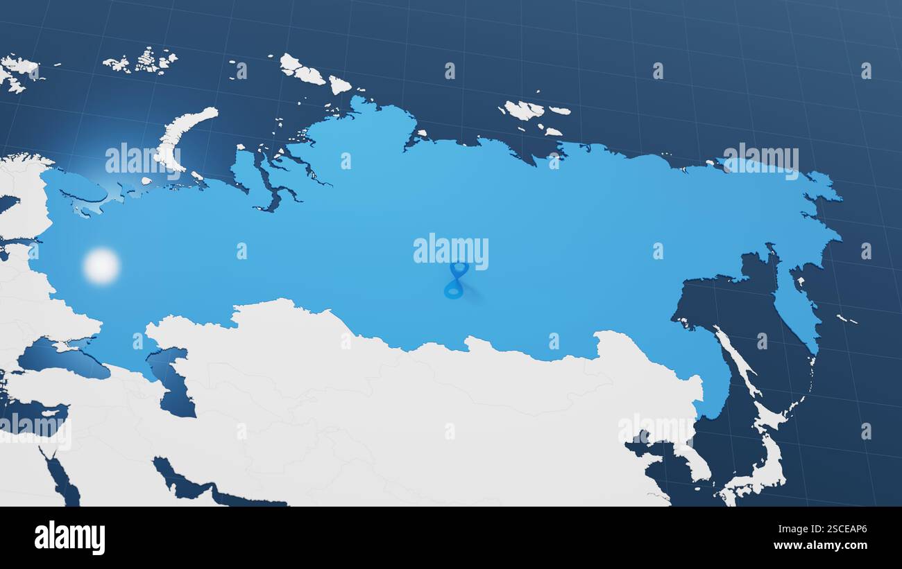 Mappa politica russia immagini e fotografie stock ad alta risoluzione ...