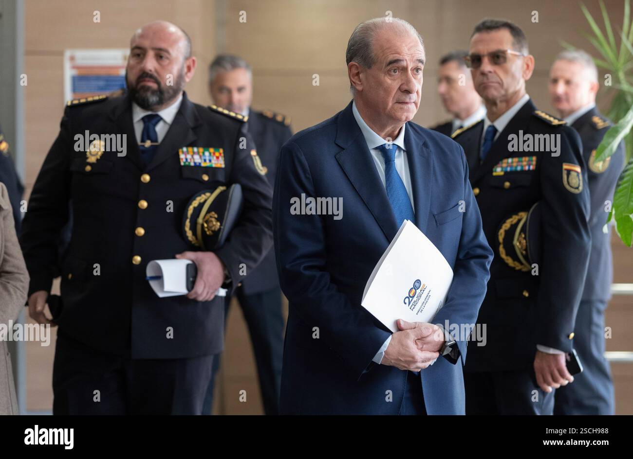 The director of the National Police, Francisco Pardo, during a press ...