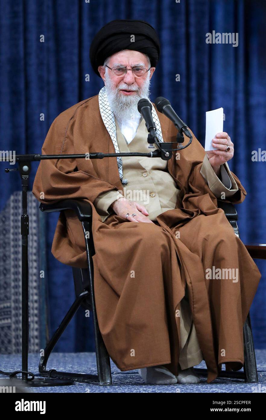In this photo released by an official website of the office of the ...