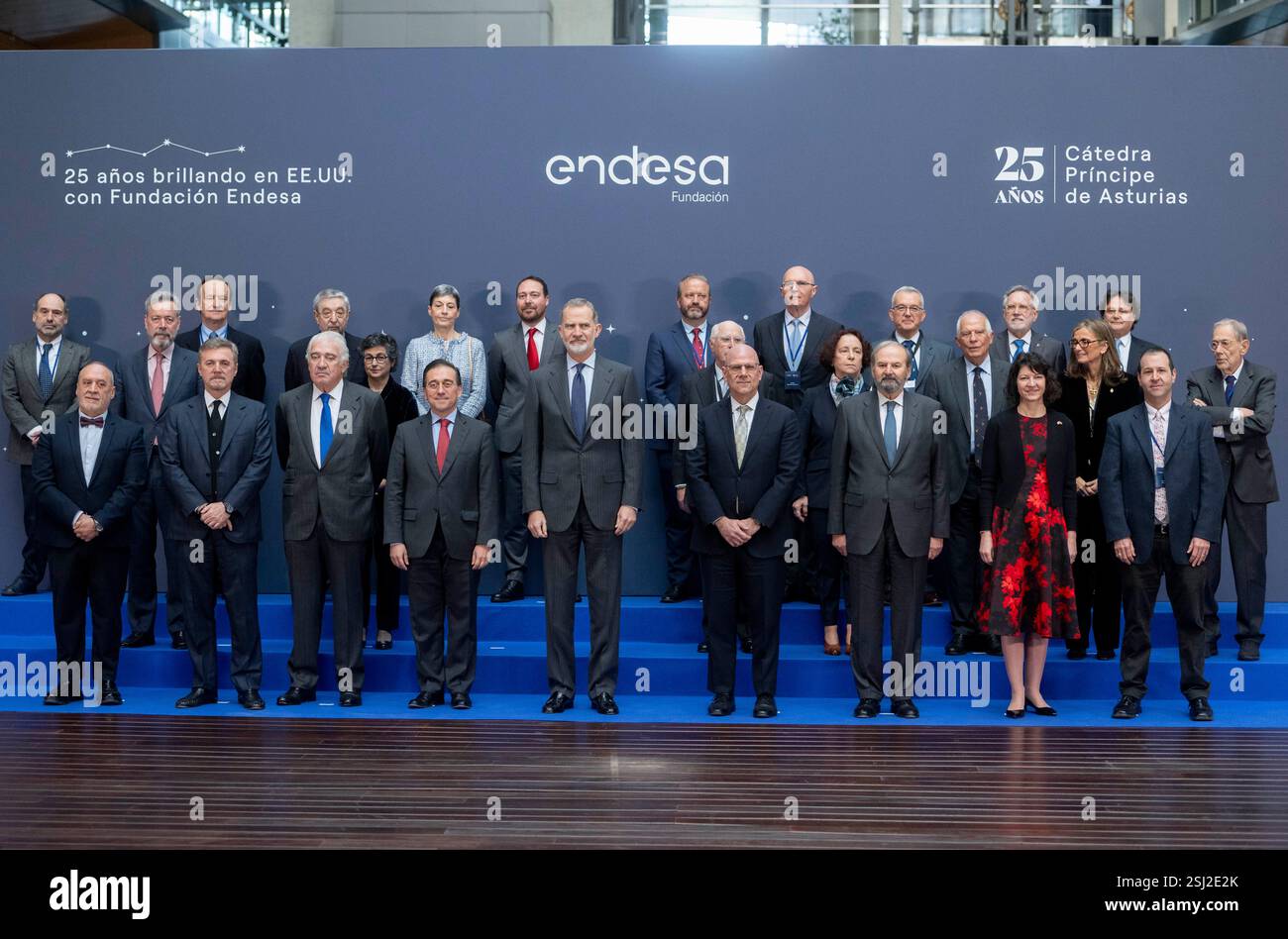 Family photo during the closing ceremony of the celebration of the XXV anniversary of the Prince ...