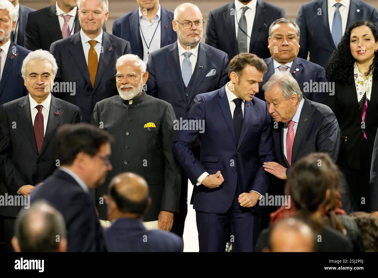 Front row left to right, Director General of the Atomic Energy Agency ...