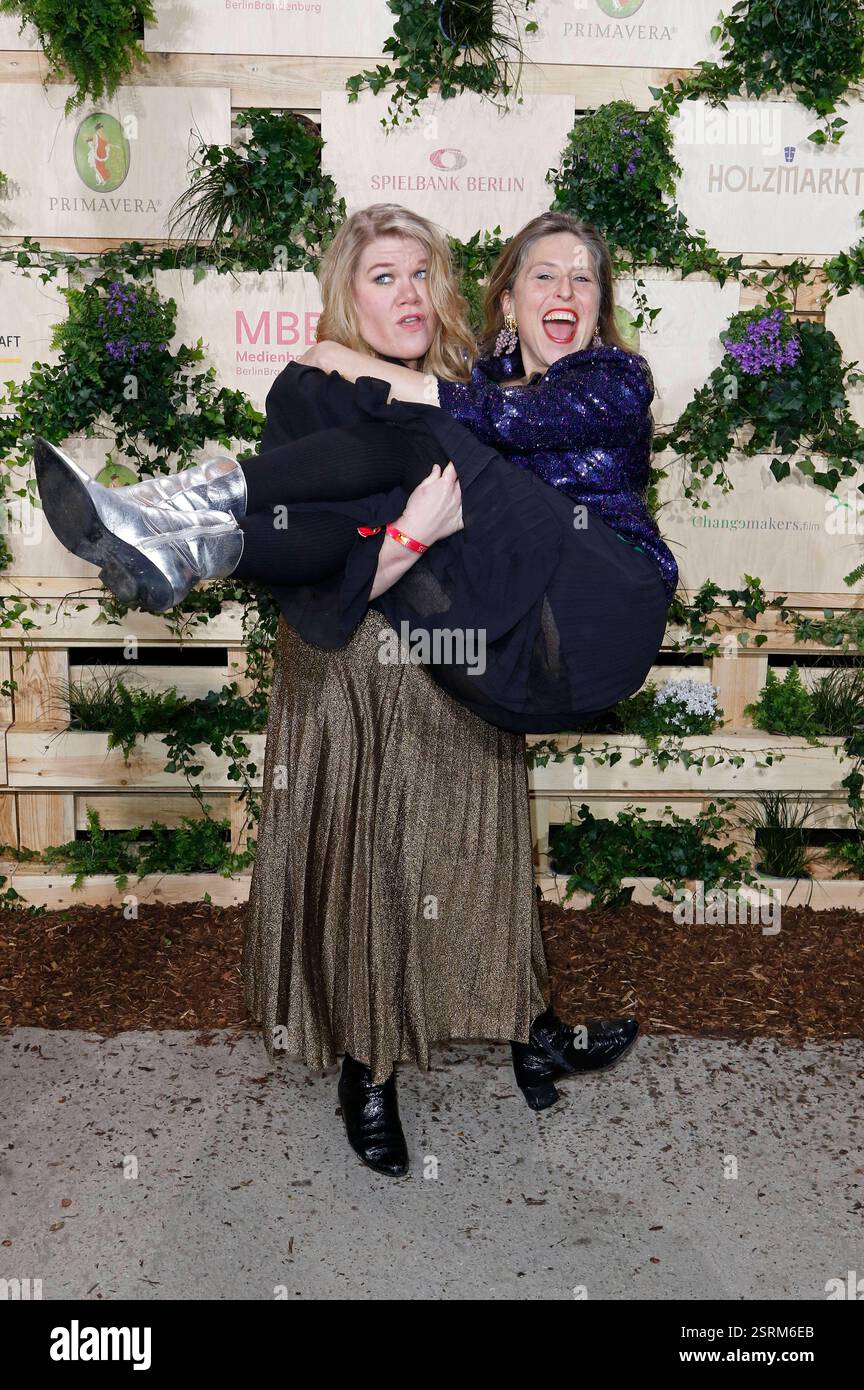 Gisa Flake und Britta Steffenhagen bei der Medienboard Party 2025 im ...