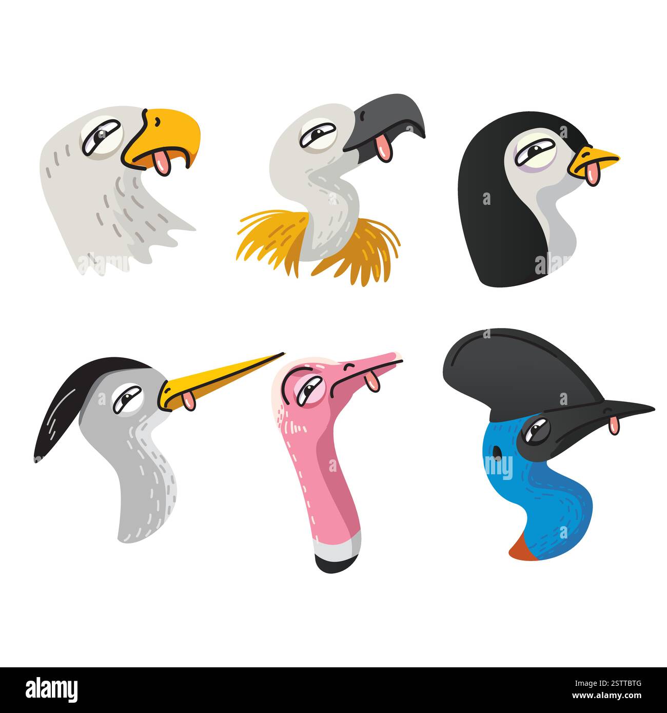 Vector de conjunto de caracteres de dibujos animados vectores Immagini ...