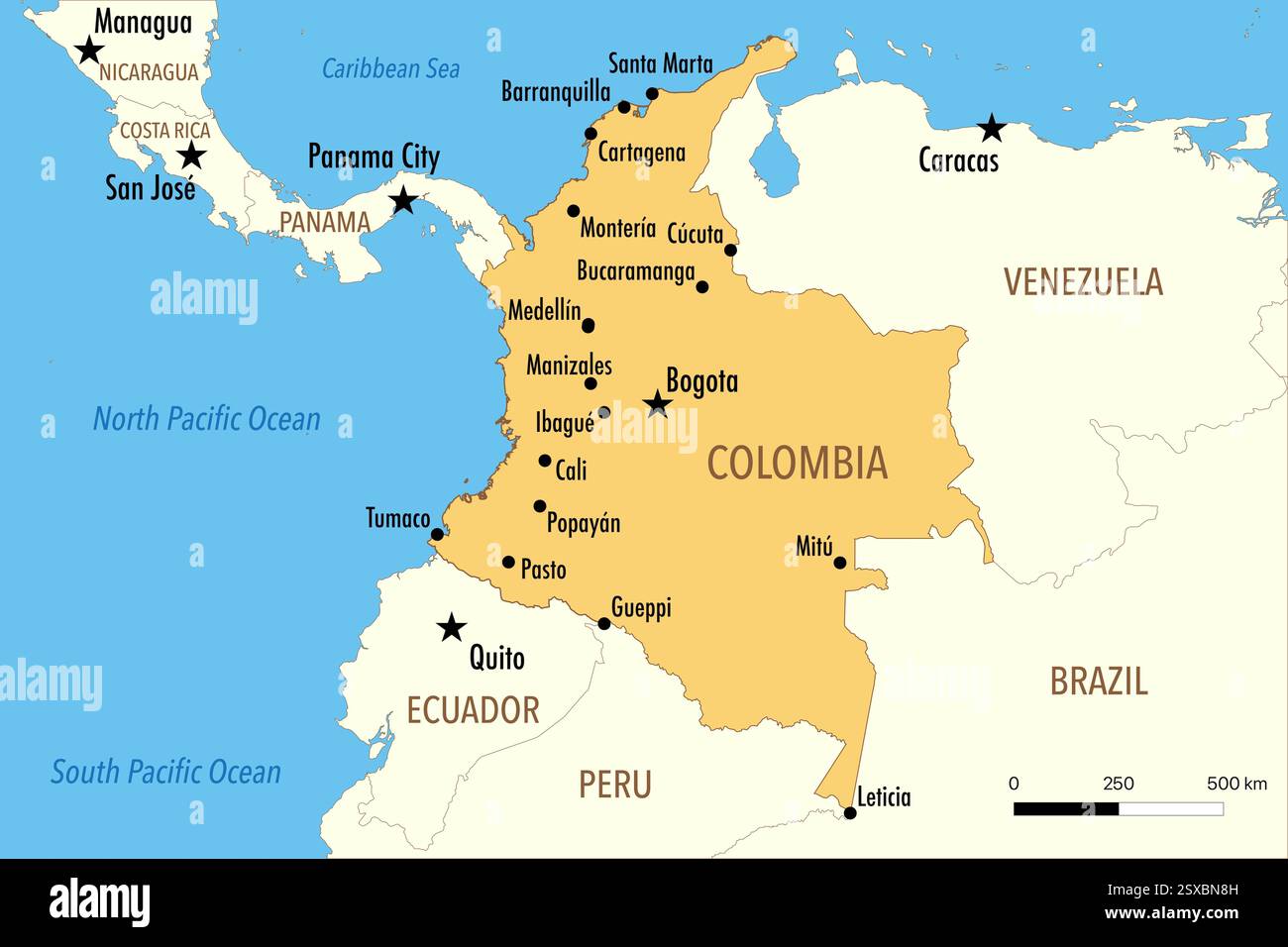 Mapa de colombia immagini e fotografie stock ad alta risoluzione - Alamy