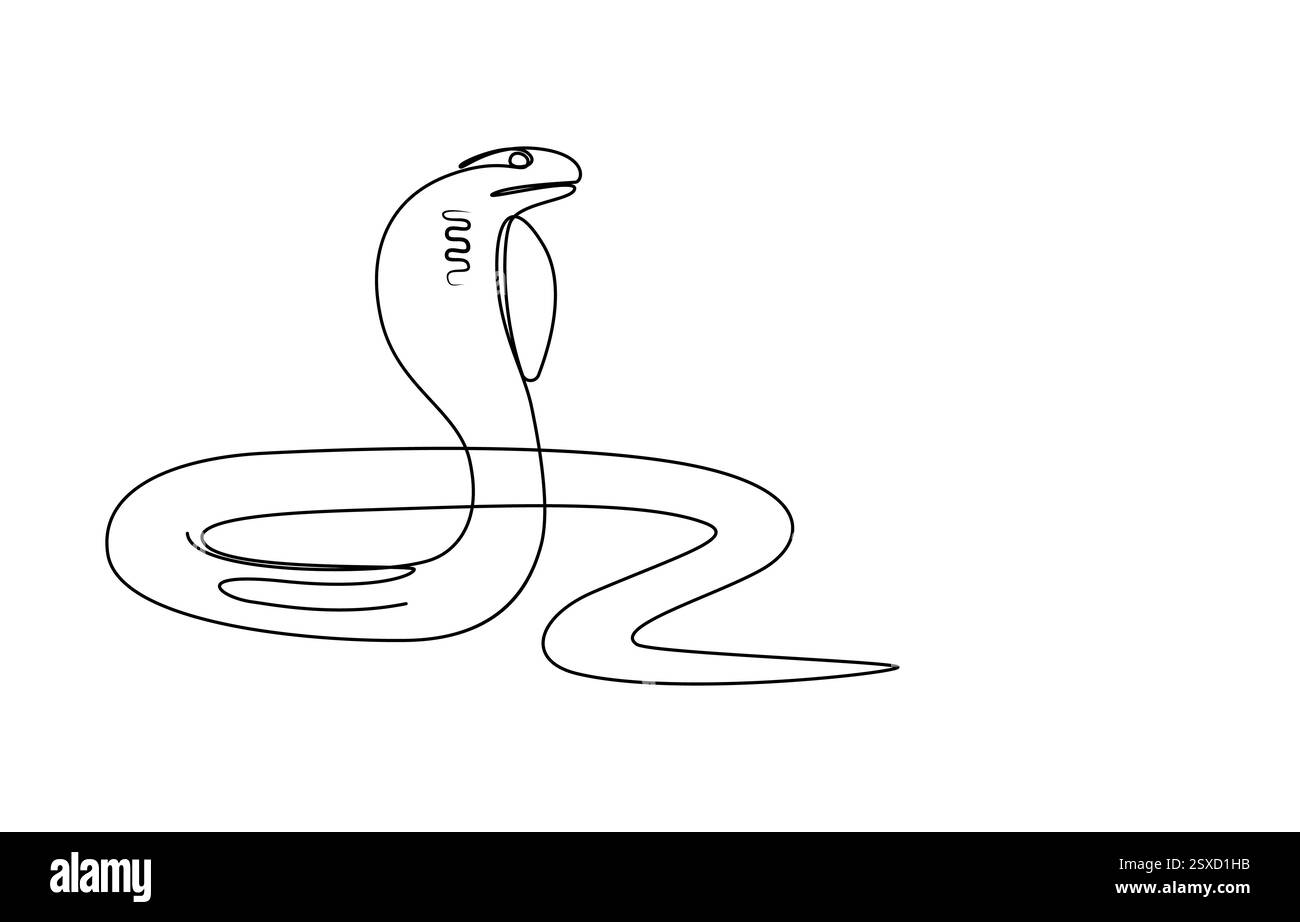 Disegno serpente cobra Foto e Immagini Stock in Bianco e Nero - Alamy