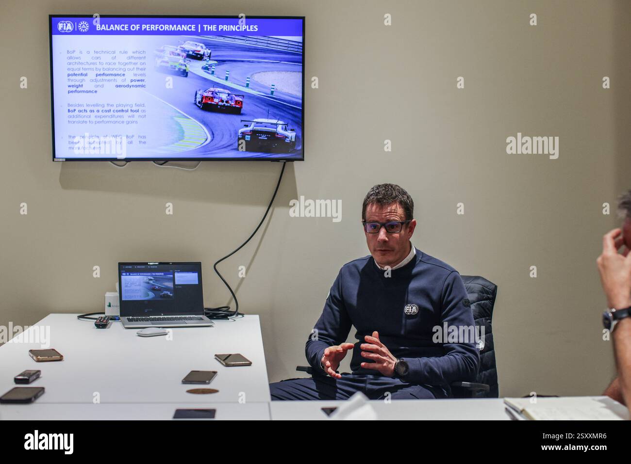 Lusail, Qatar, 26/02/2025, incontro FIA CHEVAUCHER Thomas, Direttore ...