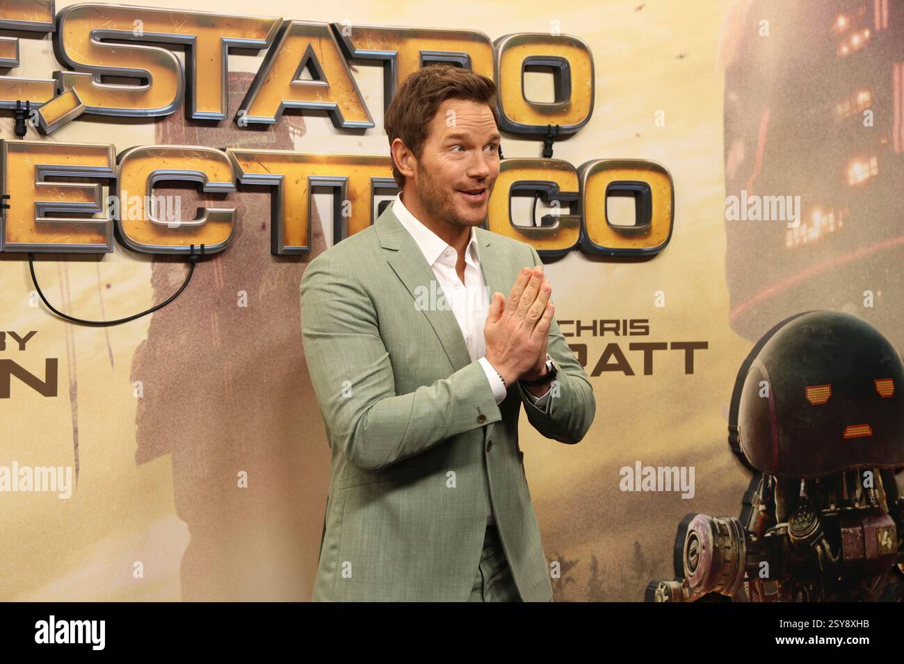 Chris Pratt during the premiere of the film 'Electric State', on ...