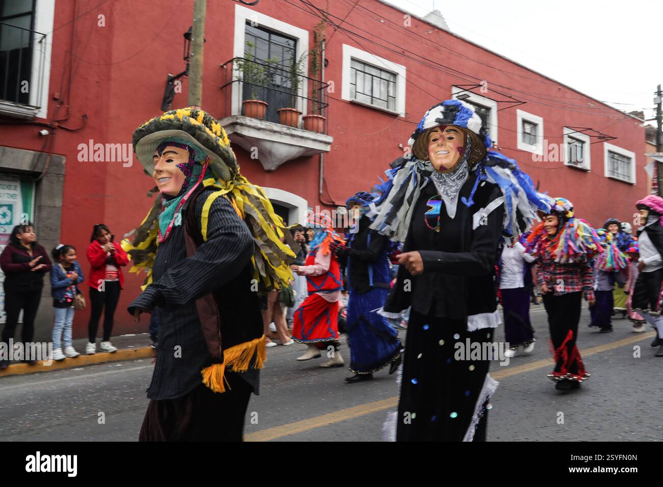 Inhabitants of Tlaxcala taking part during the traditional Tlaxcala ...