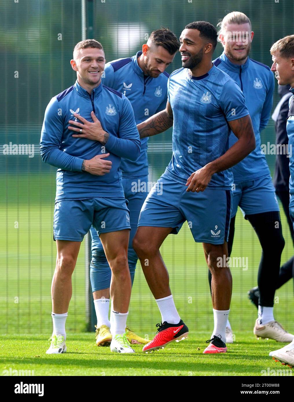 Kieran Trippier del Newcastle United (a sinistra) e Callum Wilson ...