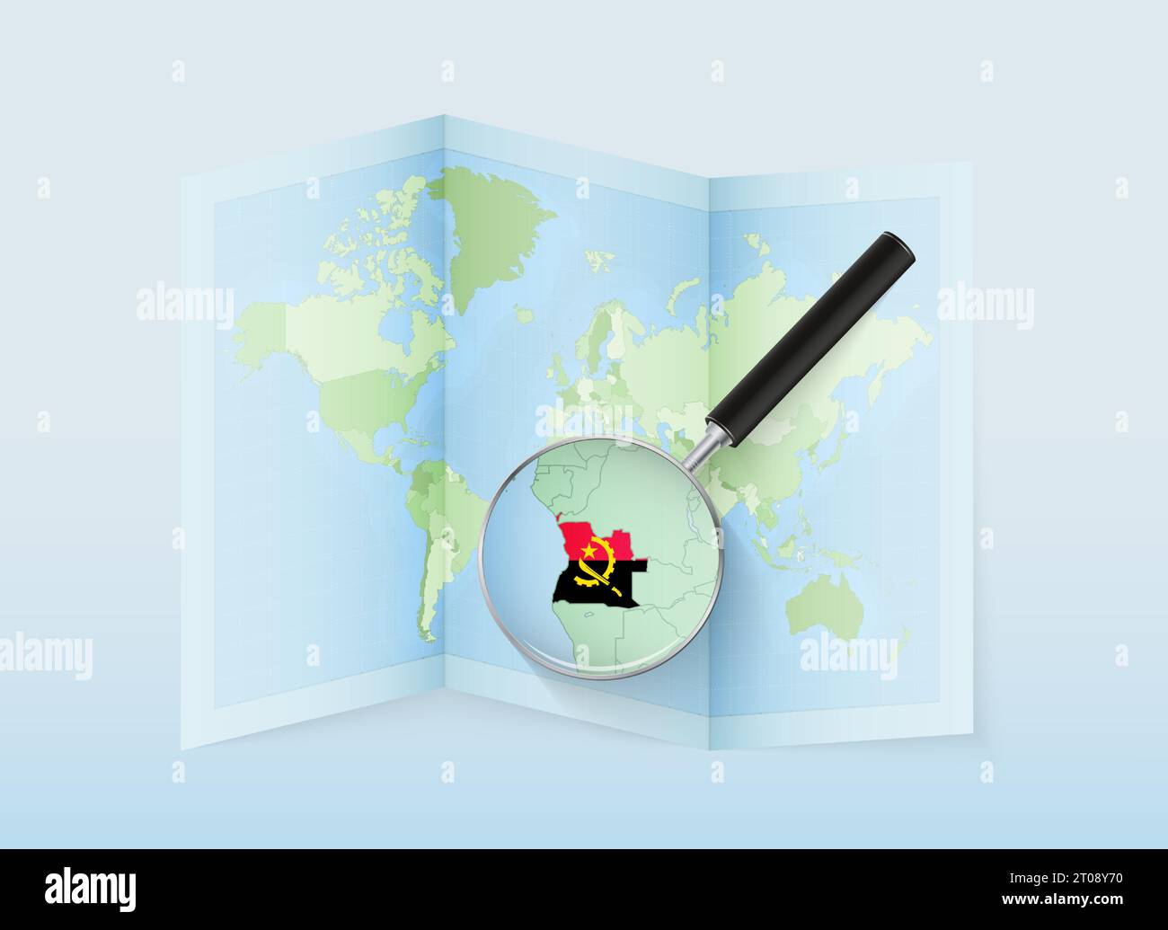 Mapa de silueta vectorial de angola immagini e fotografie stock ad alta ...