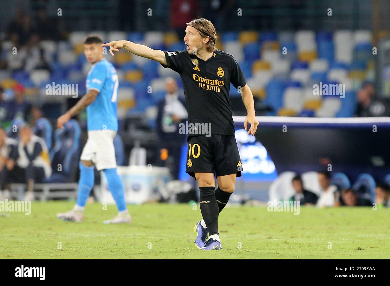 Luka Modric del Real Madrid CF gesti durante la UEFA Champions ...