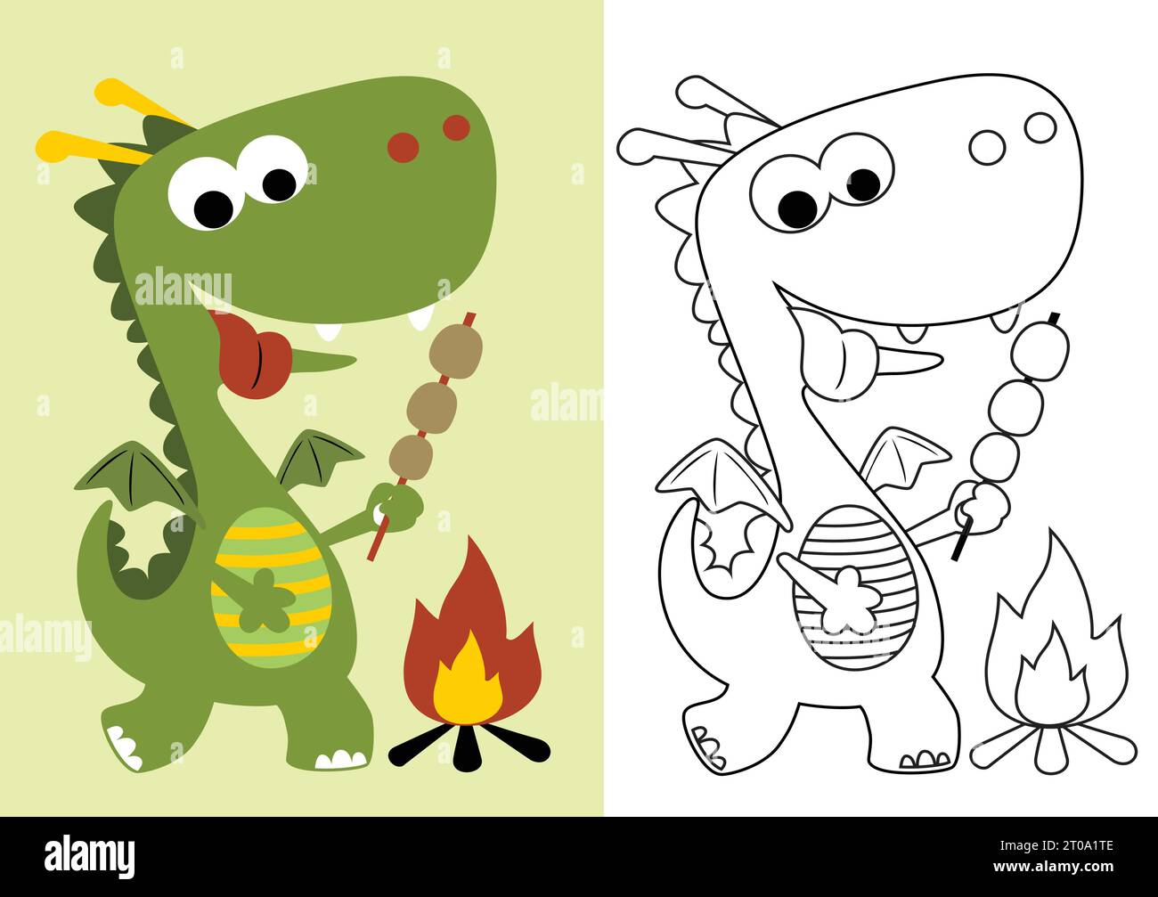 Libro da colorare drago immagini e fotografie stock ad alta risoluzione ...