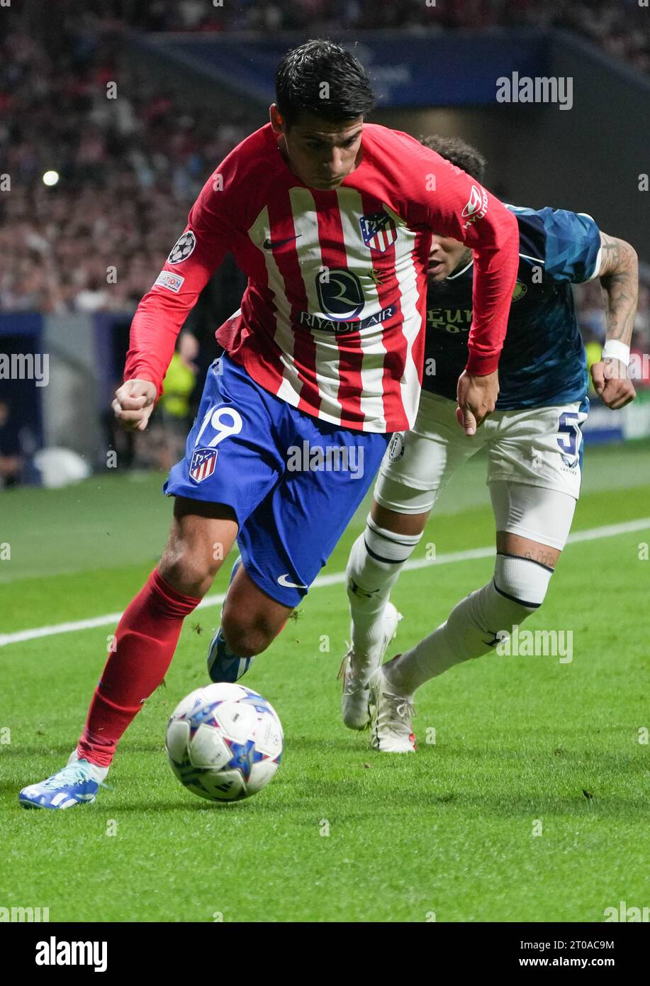 Alvaro Morata dell'Atletico de Madrid durante la UEFA Champions League ...