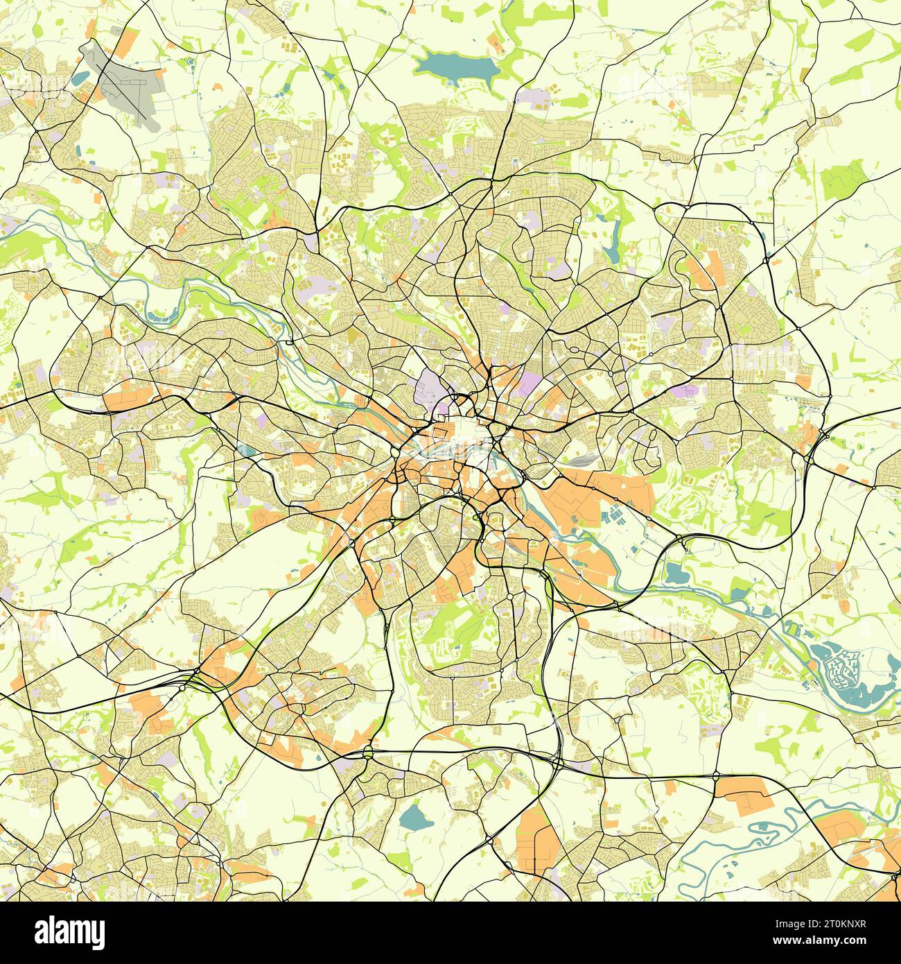Mappa di leeds Immagini Vettoriali Stock - Alamy