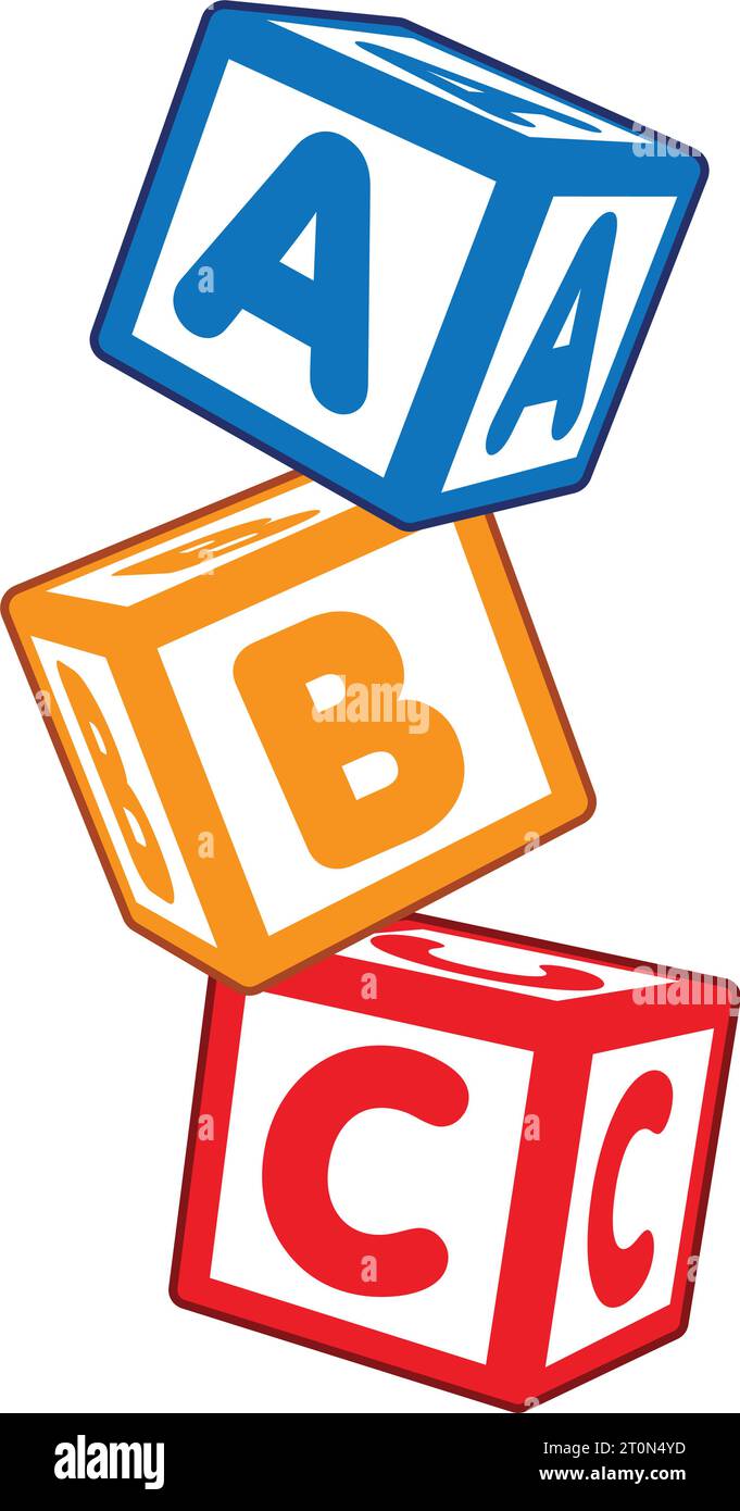 Cubetti abc Immagini Vettoriali Stock - Alamy