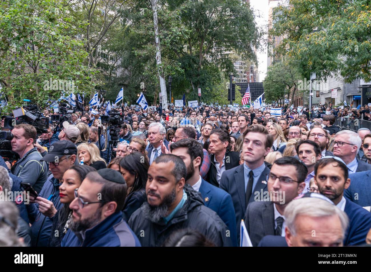 New York, USA. 10 ottobre 2023. Atmosfera durante lo stand di New York ...