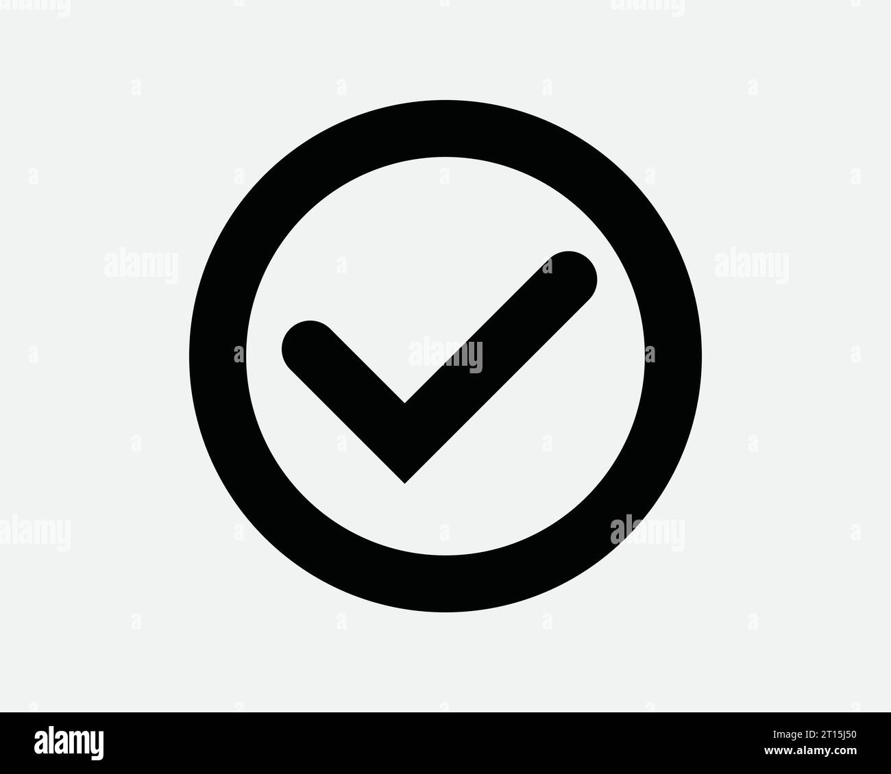 Segno di spunta icona cerchio corretto selezionare segno di spunta ...