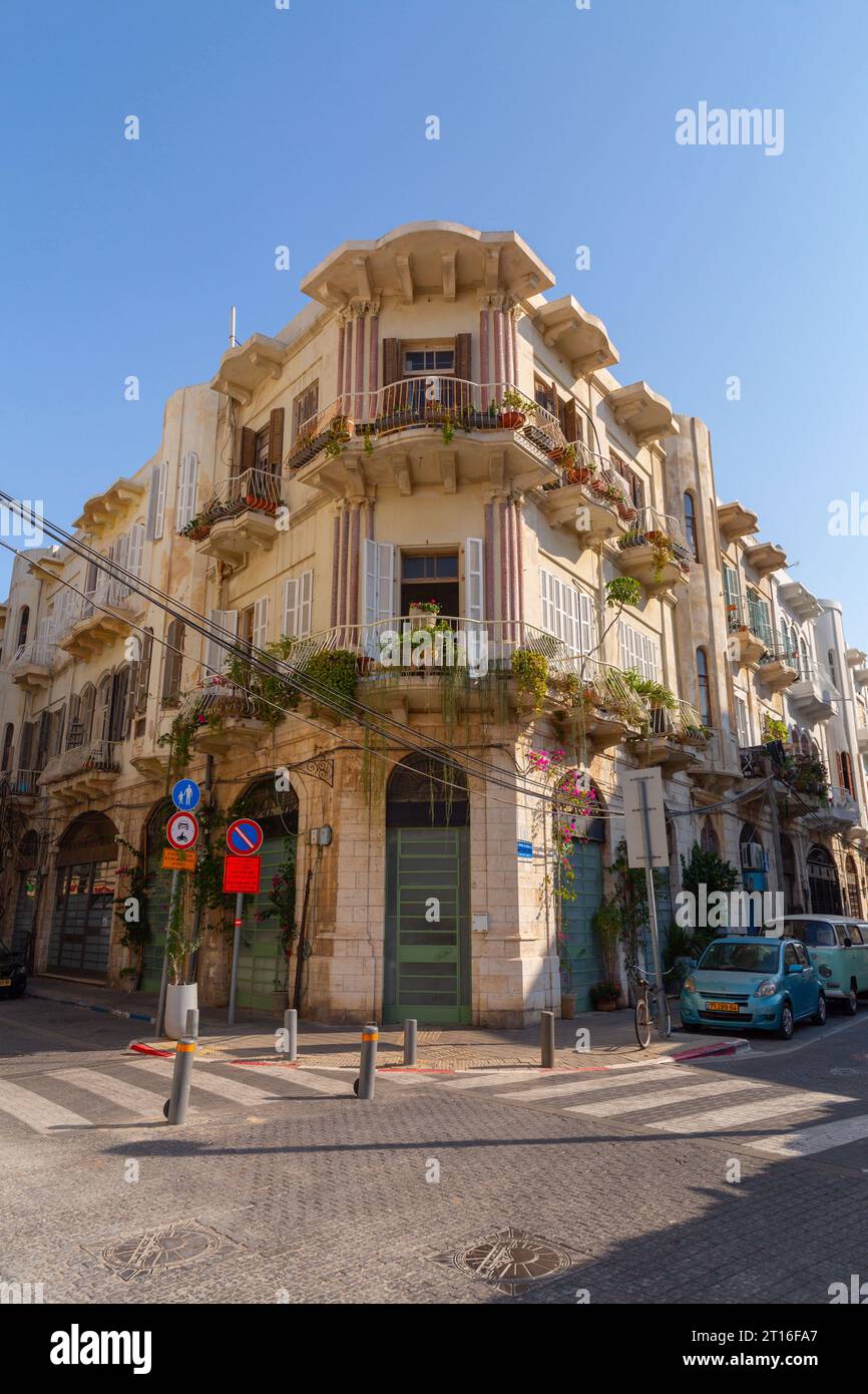 Jaffa, Israele - 10 ottobre 2023: Vista dalle strade storiche di Jaffa ...