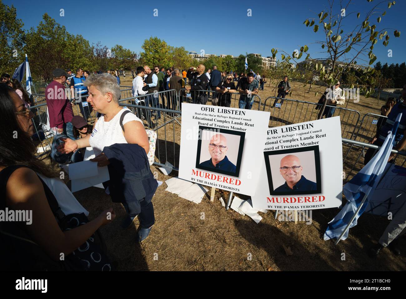 Bucarest, Romania. 12 ottobre 2023: Foto di Ofir Libstein, capo del ...