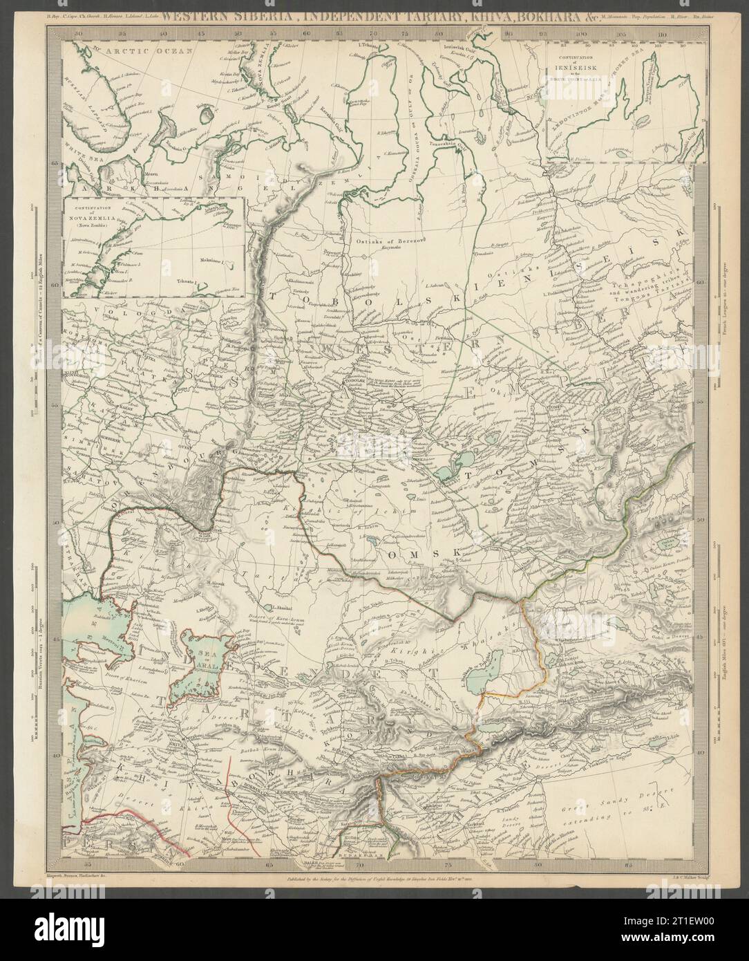 Mappa della siberia occidentale immagini e fotografie stock ad alta ...