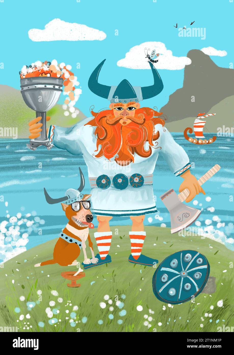 Vichingo disegno immagini e fotografie stock ad alta risoluzione - Alamy