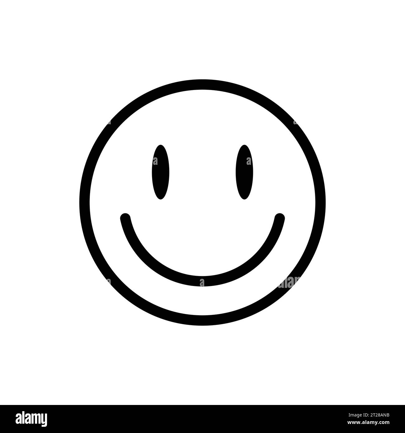 Faccina Sorridente Del Fumetto In Bianco E Nero