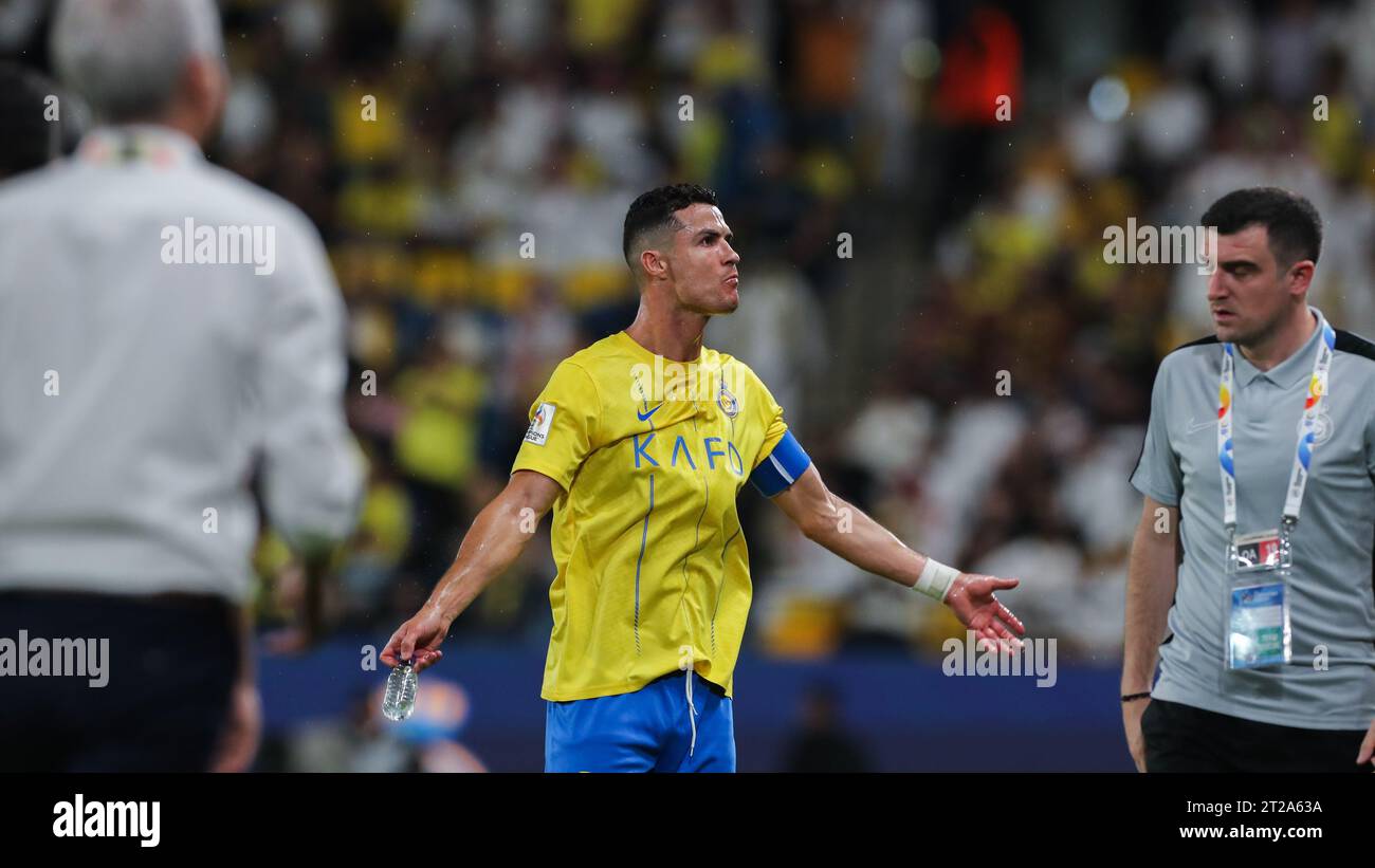 Cristiano Ronaldo dell'al Nassr FC in azione durante l'al Nassr FC (KSA) vs FC Istiklol (TJK ...