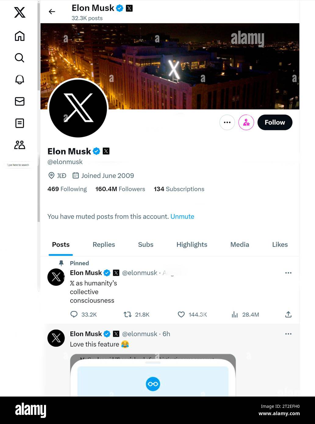 Elon musk x konto immagini e fotografie stock ad alta risoluzione - Alamy