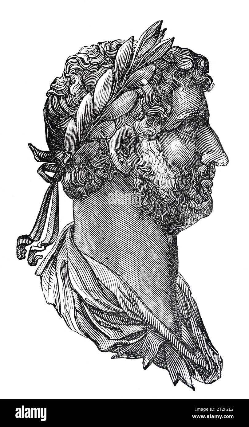 Roman emperor black and white drawing illustration immagini e ...