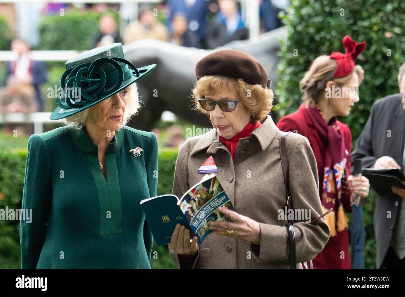 Ascot, Berkshire, Regno Unito. 21 ottobre 2023. La regina Camilla ha ...