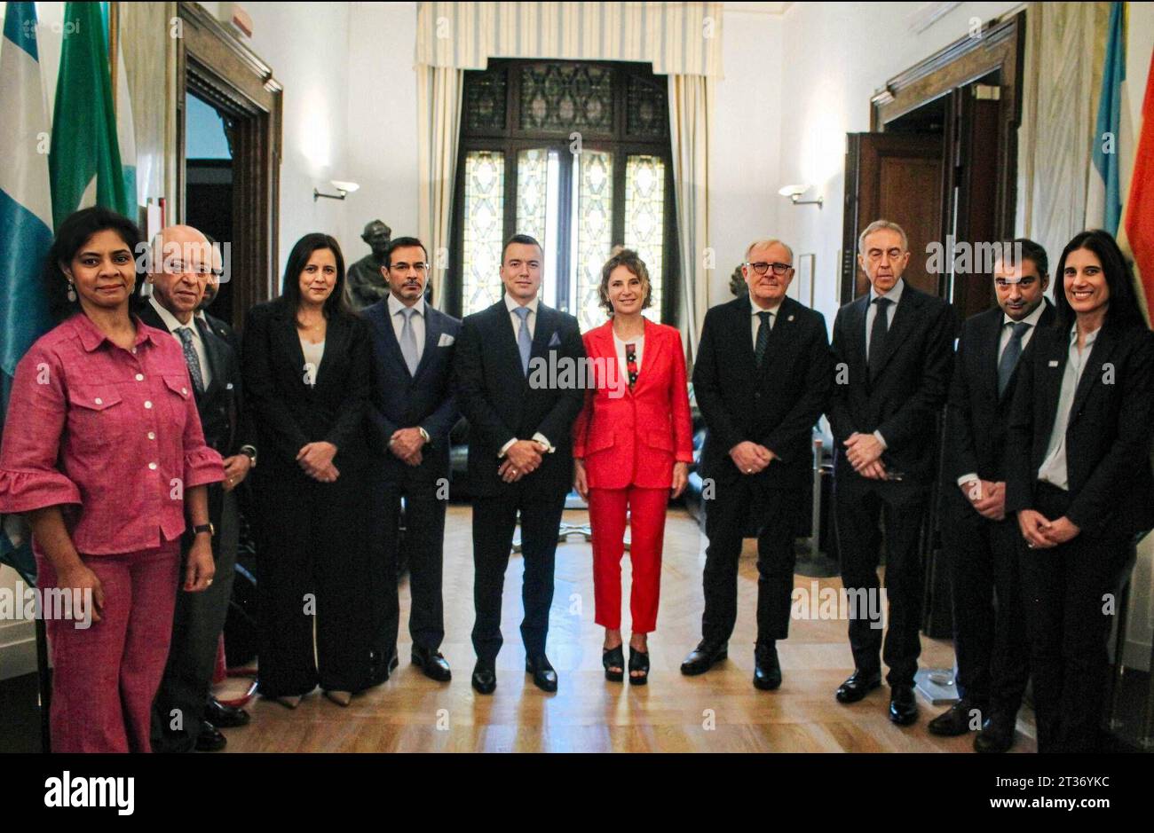 ROMA-DANIEL NOBOA Roma, Lunes 23 de octubre del 2023 El presidente ...