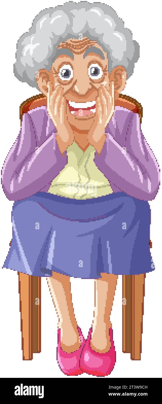 Disegno della nonna Immagini Vettoriali Stock - Alamy