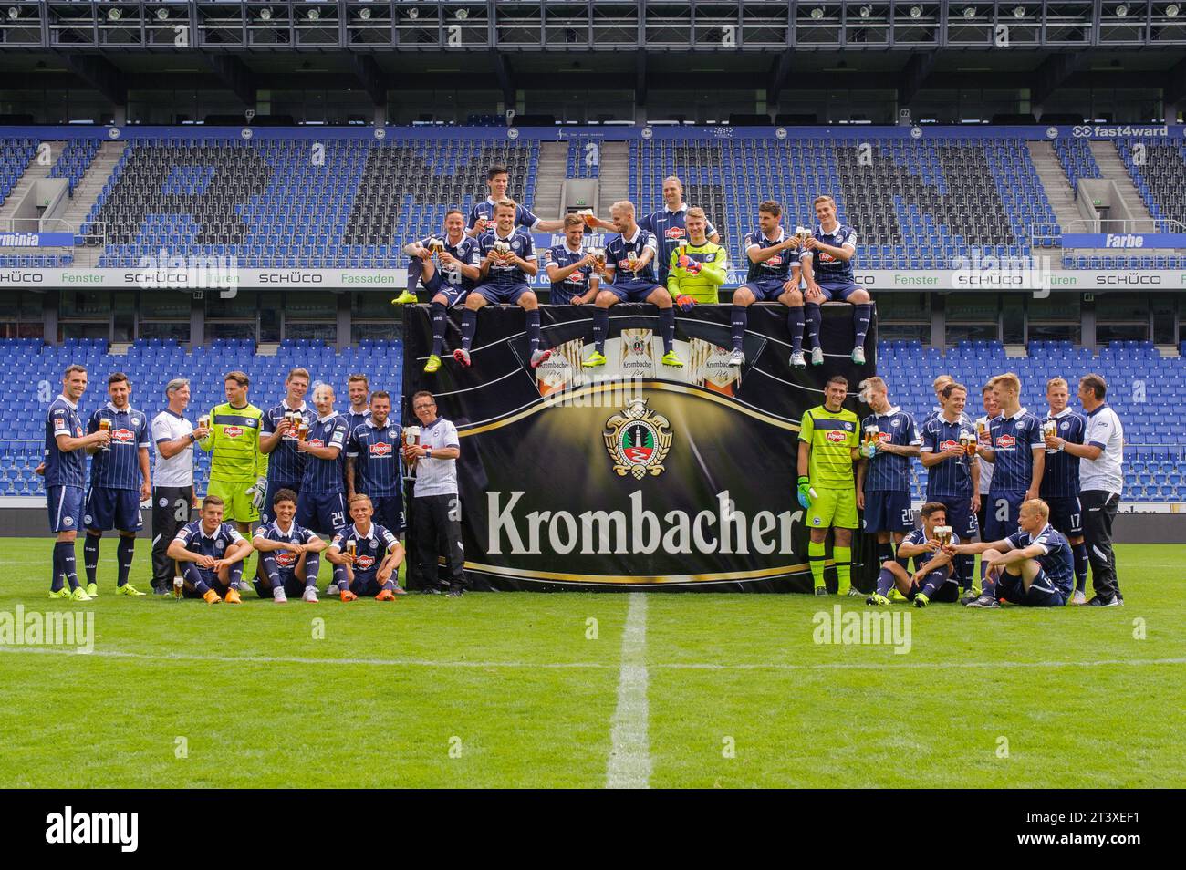 Hintere Reihe von Links: Felix Burmeister, Julian Börner, Koen van der ...