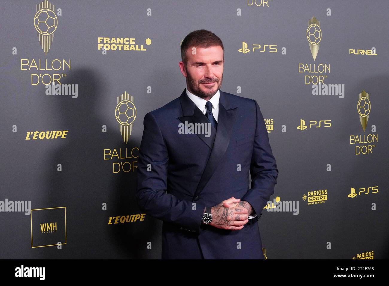 Inter Miami team's co-owner and former soccer star David Beckham poses ...