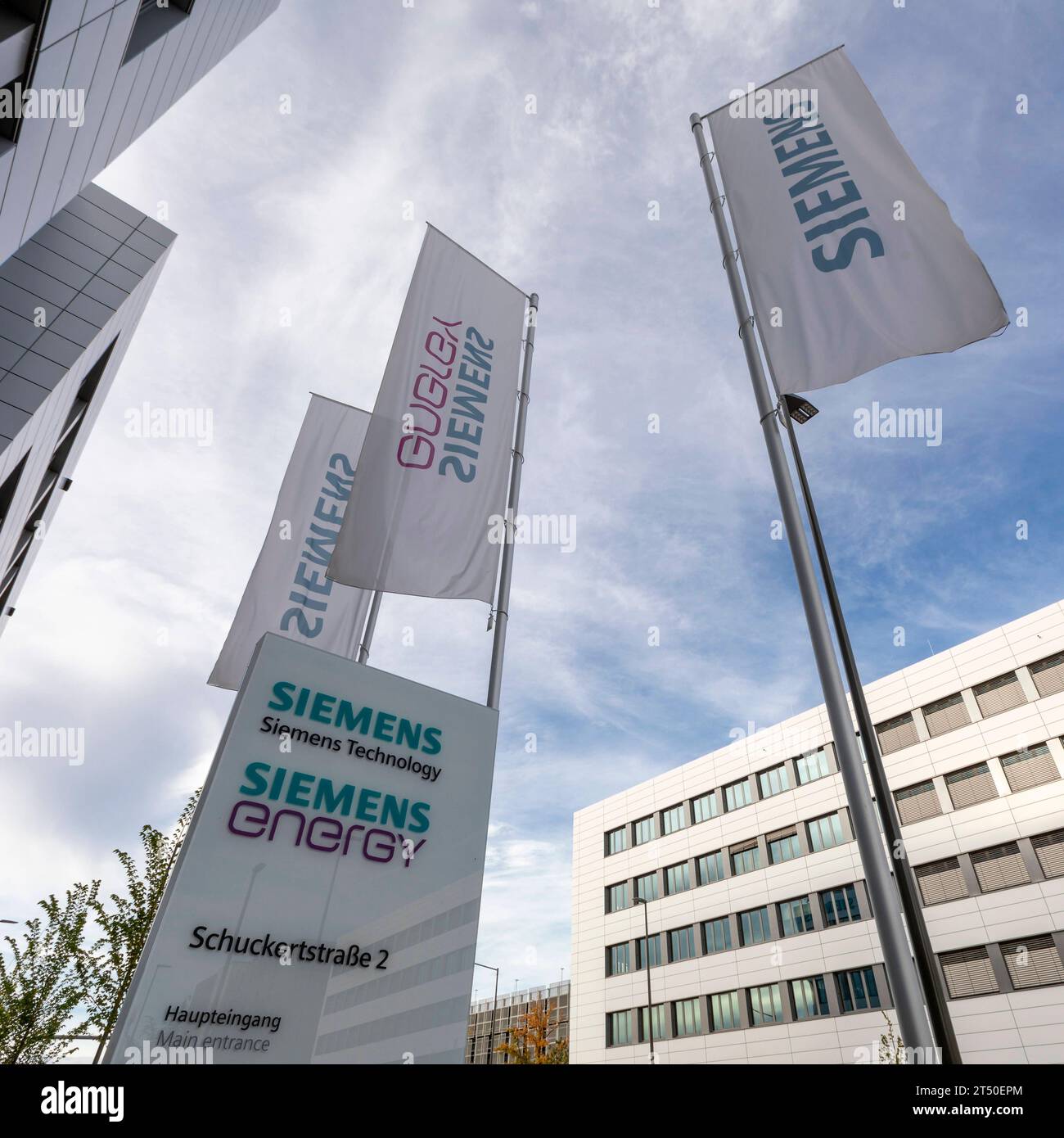 01.11.2023 Reportage Logo Siemens, Logo, Schriftzüge, Markennamen ...