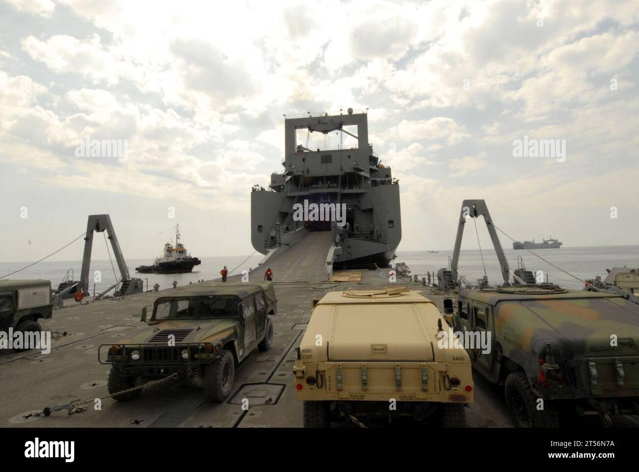 Guatemala, HSOTS, nave roll-on/roll-off su larga scala over the shore Excercise, militare ...