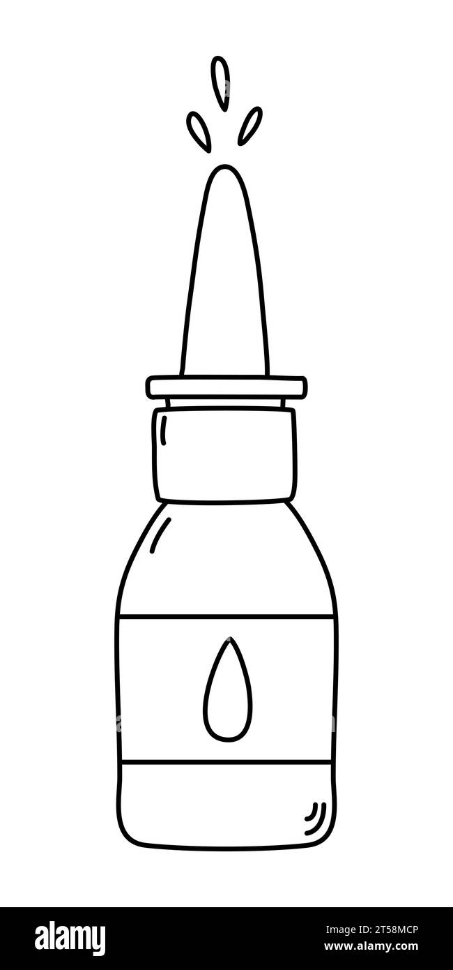 Bottle eye drops icon cartoon Foto e Immagini Stock in Bianco e Nero ...