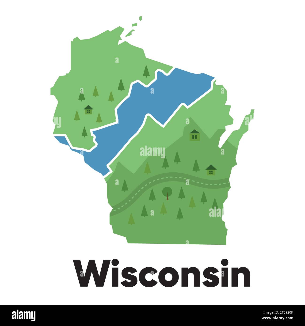 Mappa di wisconsin immagini e fotografie stock ad alta risoluzione - Alamy
