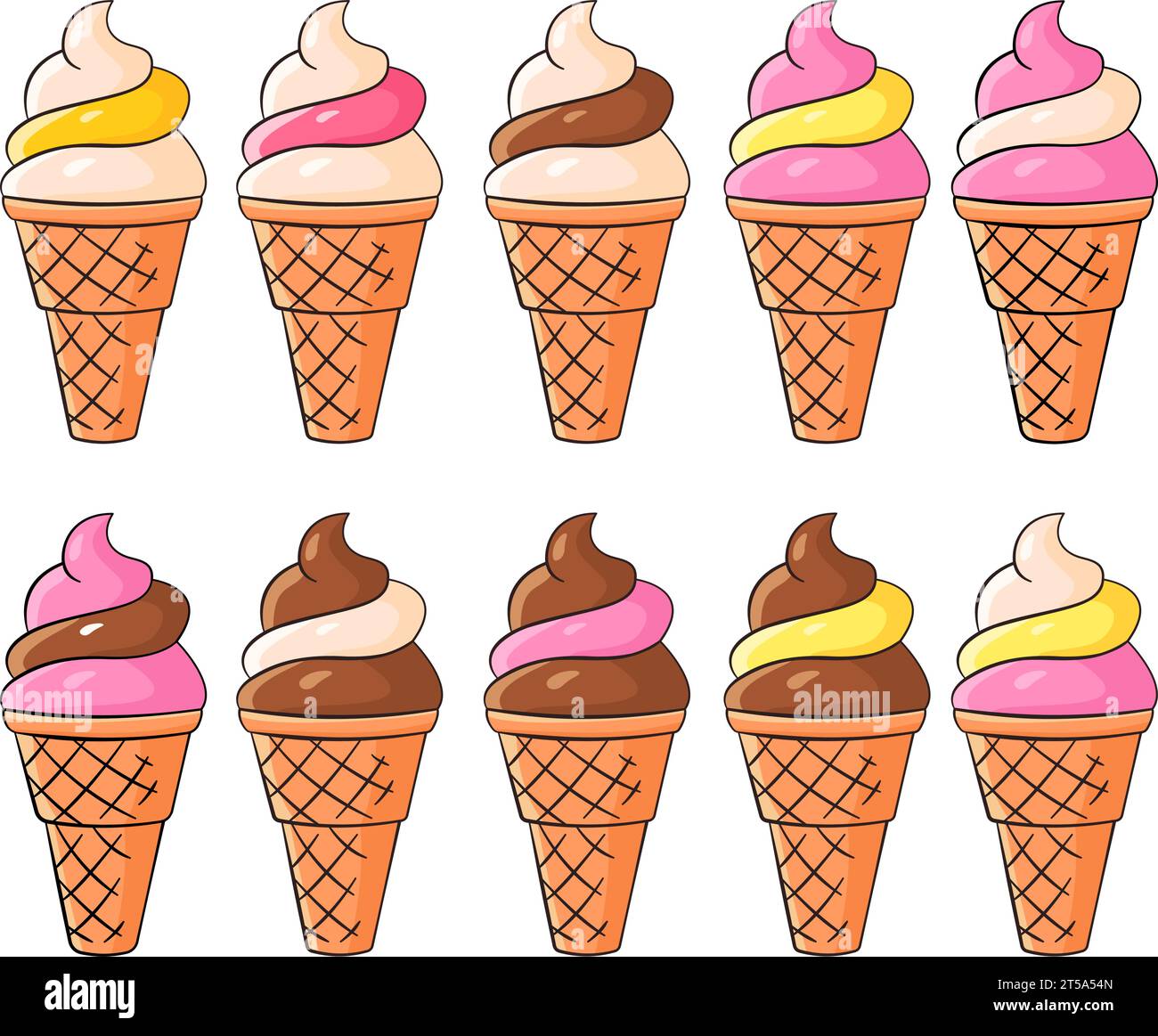 Gelato vector vectors Immagini Vettoriali Stock - Alamy