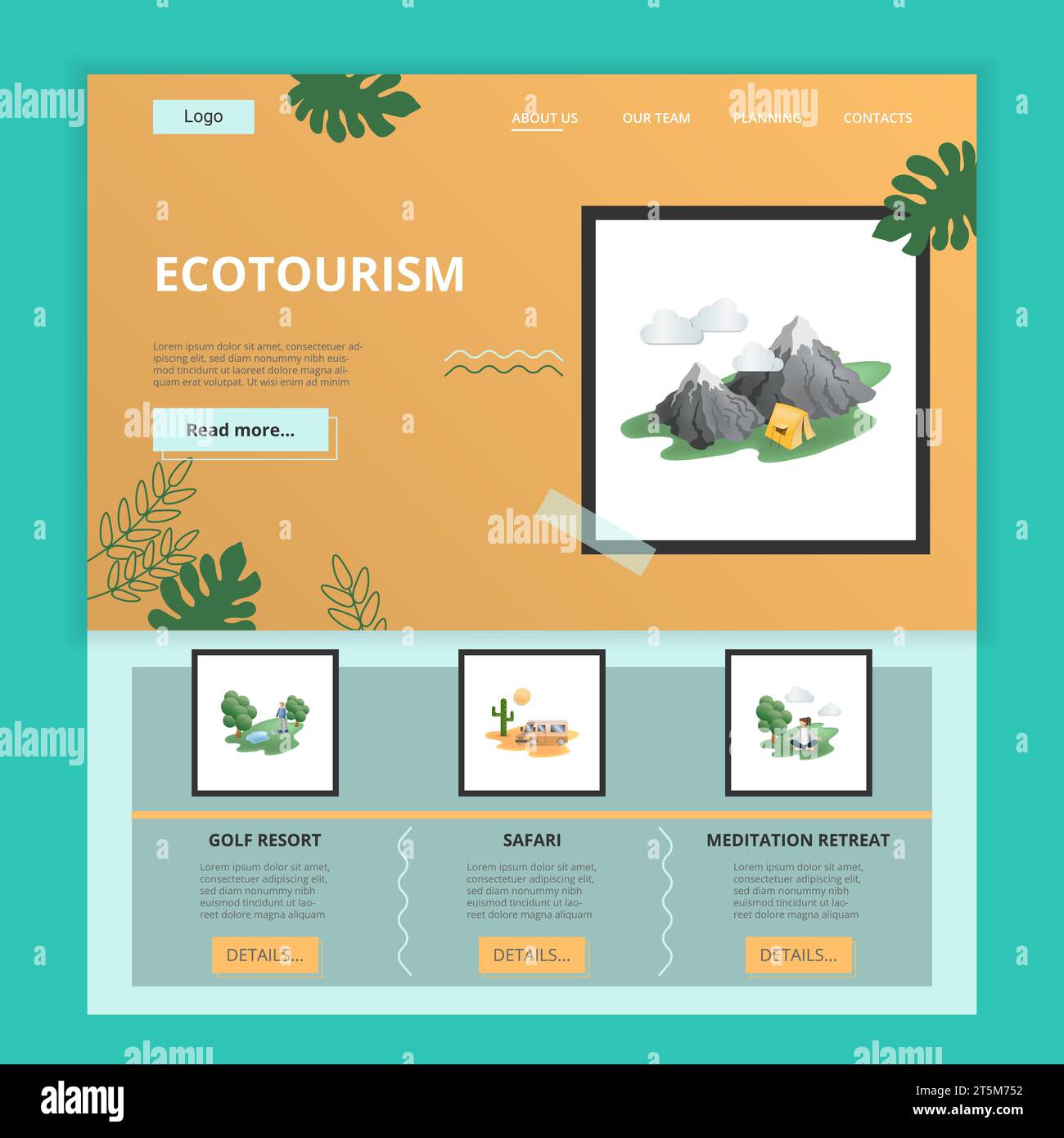 Ritiro di golf Immagini Vettoriali Stock - Alamy