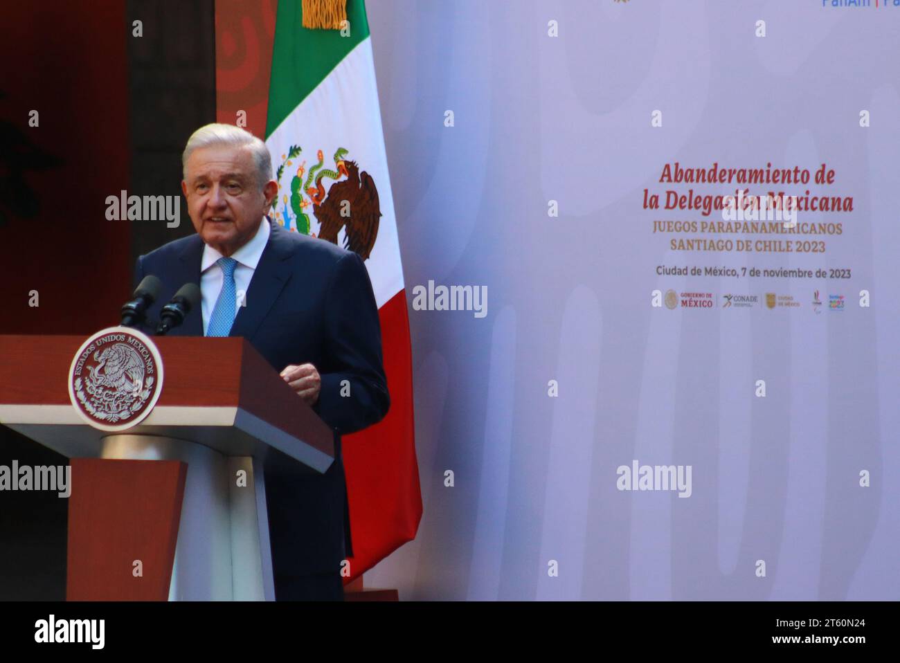 7 novembre 2023 a città del Messico, Messico. Il presidente del Messico ...