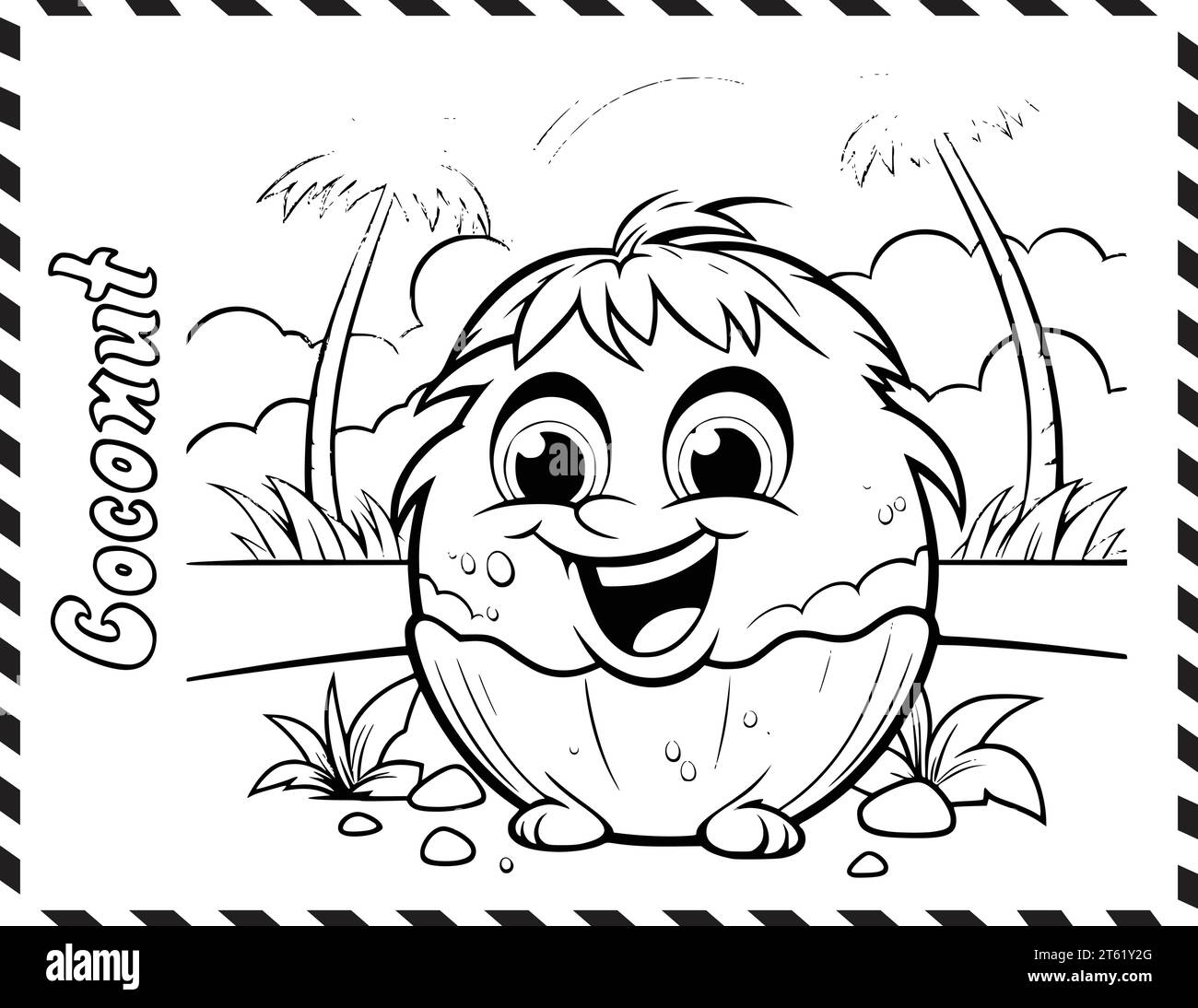 Cetriolo da colorare pagina disegno per bambini immagini e fotografie ...