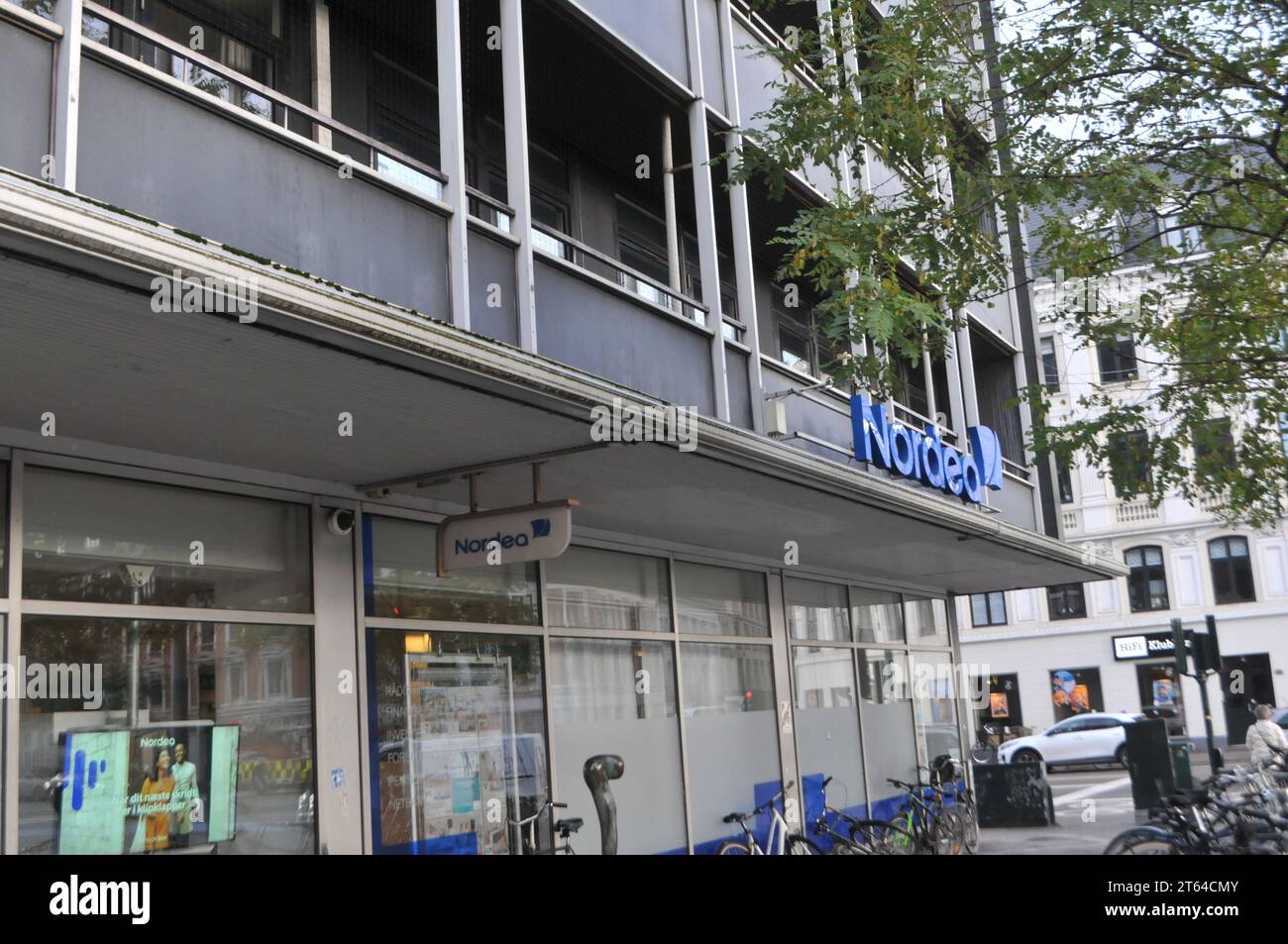 Copenhagen, Danimarca/08 novembre 2023/filiale della banca Nordea nella ...