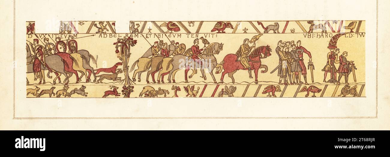 Il conte Guy i di Ponthieu conduce Harold Godwinson catturato a ...