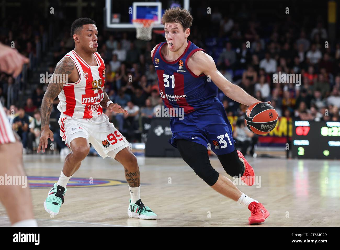 10 novembre 2023, Barcellona, Spagna, Barcellona: Rokas Jokubaitis del ...