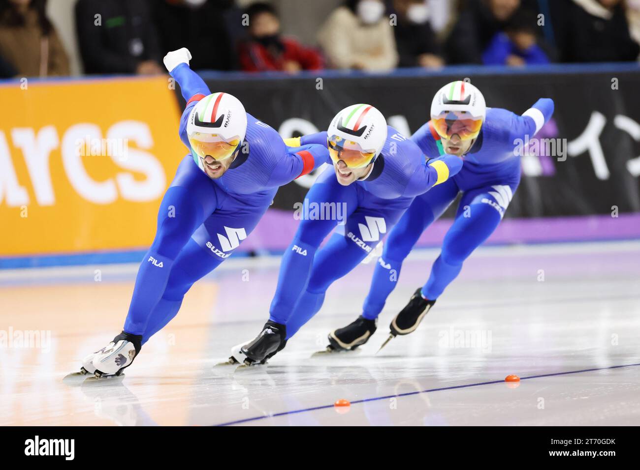 Italy team Group (ITA), 11 NOVEMBRE 2023 - Speed Skating : ISU Speed ...
